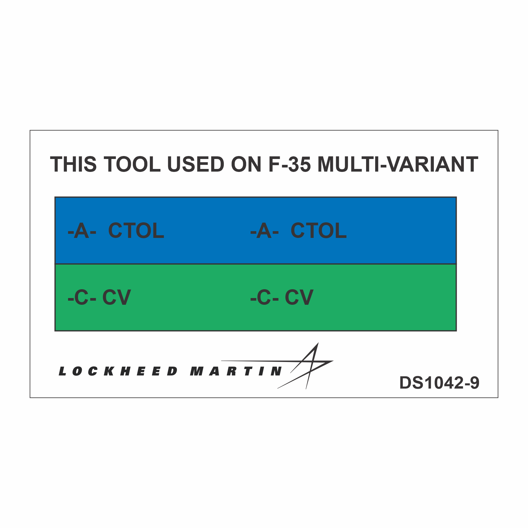 DS Tags (Lockheed Martin) - qbetags.com