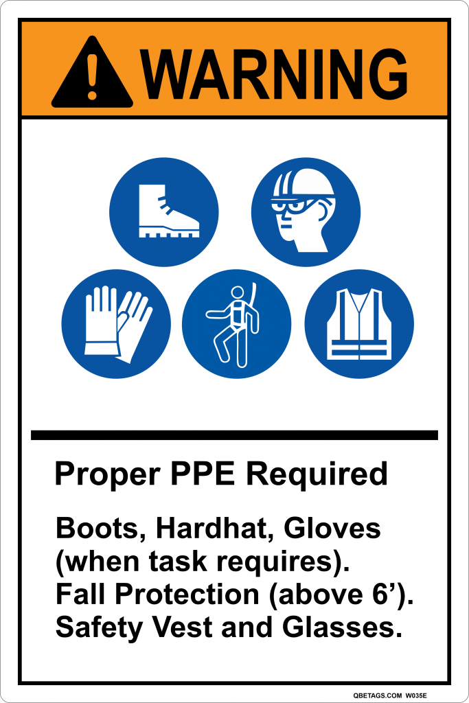 Warning: Proper PPE Required SHIPS WITHIN 48 HOURS!