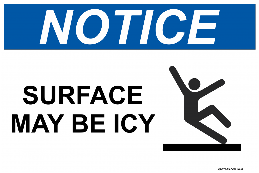 Notice: Surface May Be Icy (with Graphic) - FAST PRODUCTION! SHIPS ...