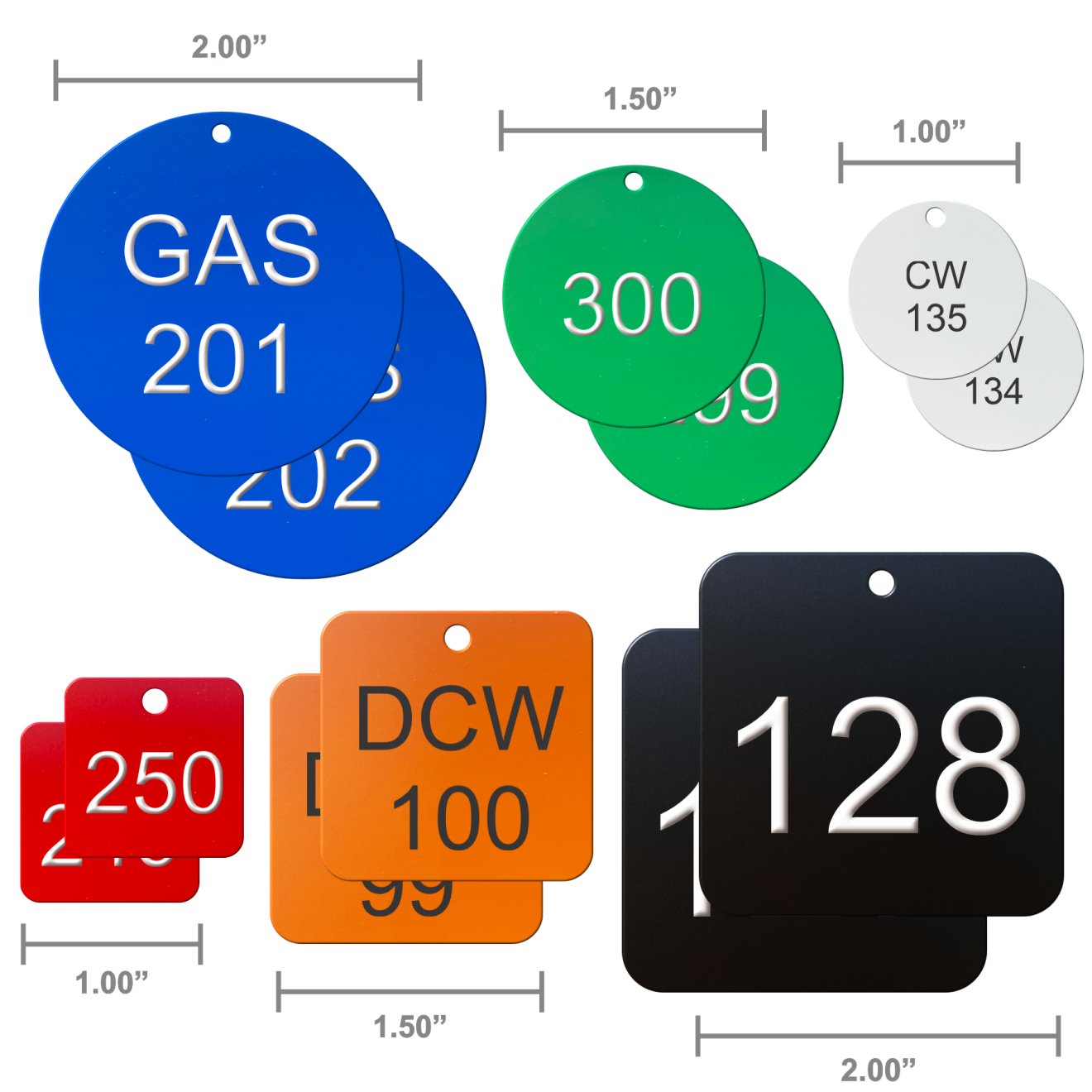Industrial Valve Tags (Engraved & Blank) - qbetags.com