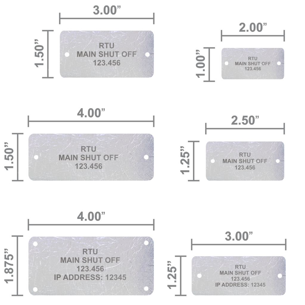 Industrial Metal Tags - QBE Tags