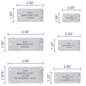 Industrial Metal Tags - QBE Tags