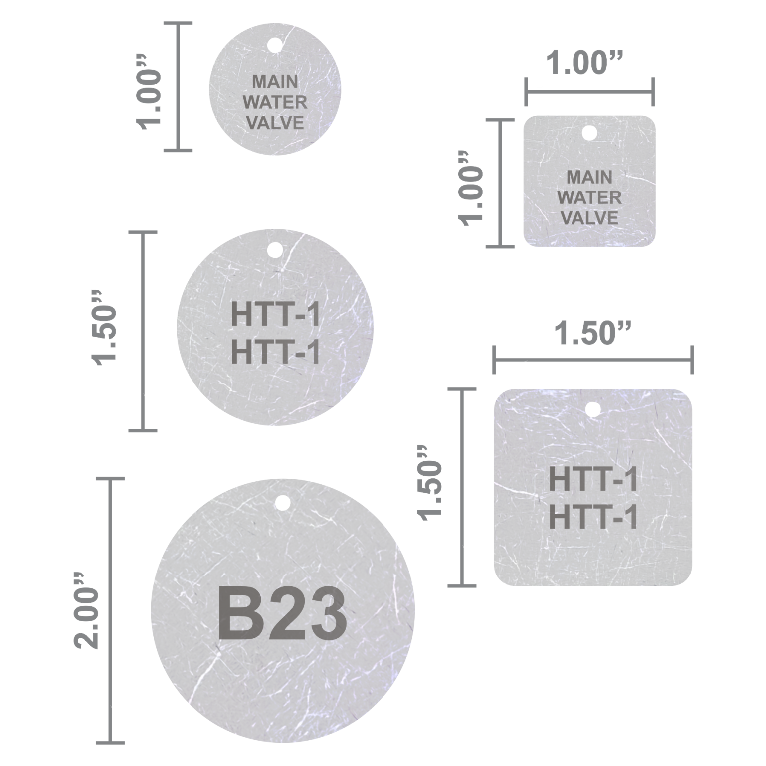 Industrial Valve Tags (Engraved & Blank) - qbetags.com