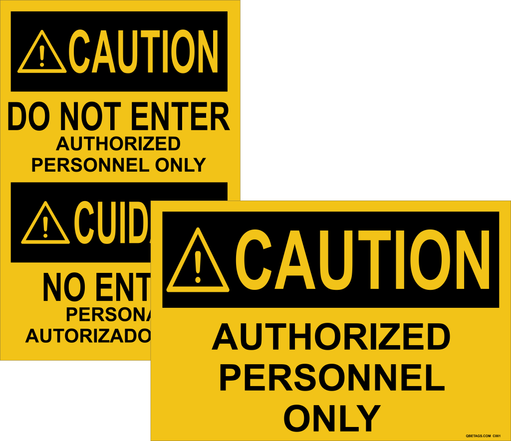 Caution Signs & Labels Archives - qbetags.com