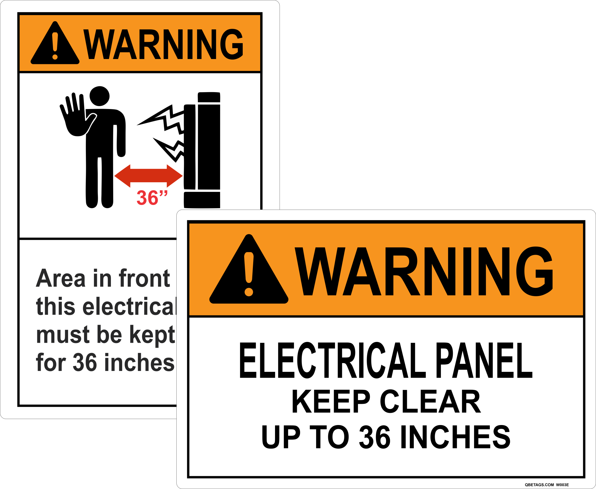 Warning Signs & Labels Archives - qbetags.com