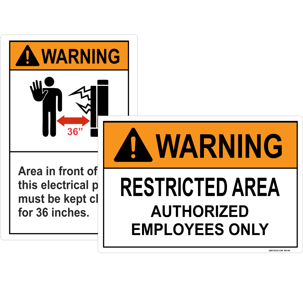 Safety Signs & Labels Archives - qbetags.com