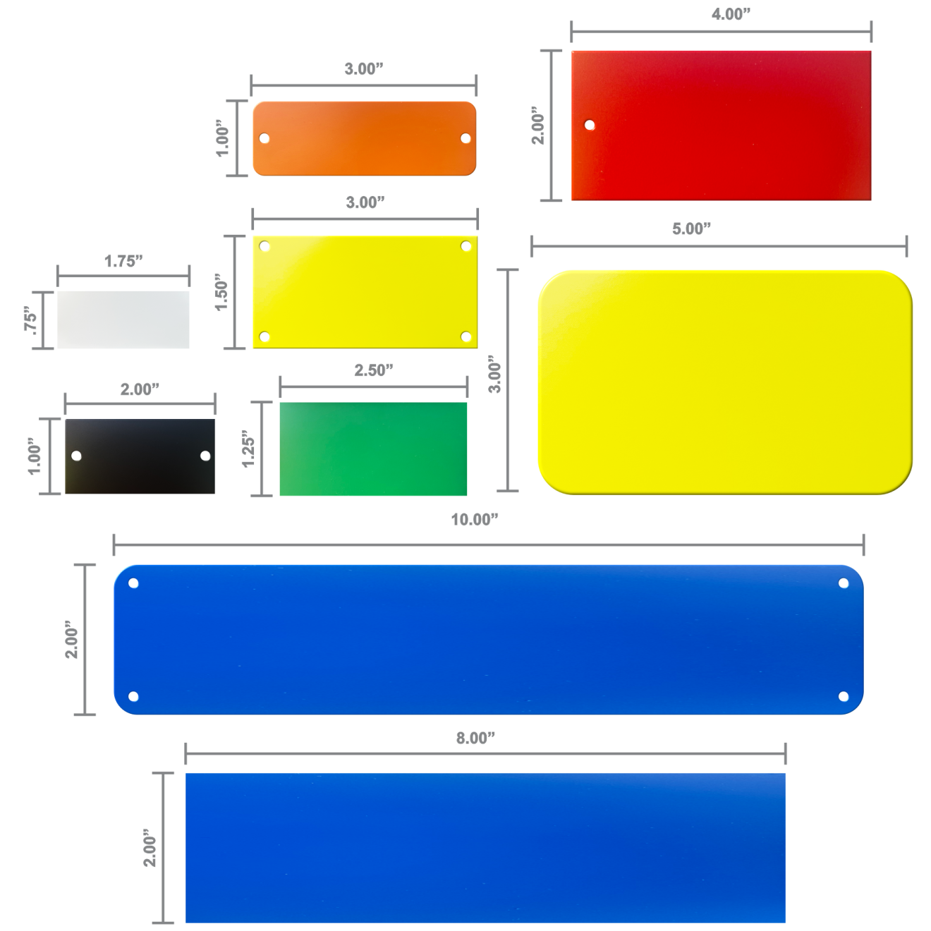 Industrial Plastic Tags (Engraved & Blank) - qbetags.com