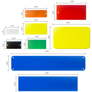 1/16" Blank Plastic Tags - Most orders ship within 48 hours!
