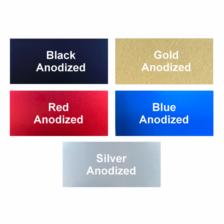 .030" Engraved Anodized Aluminum Tags - Fast Production!