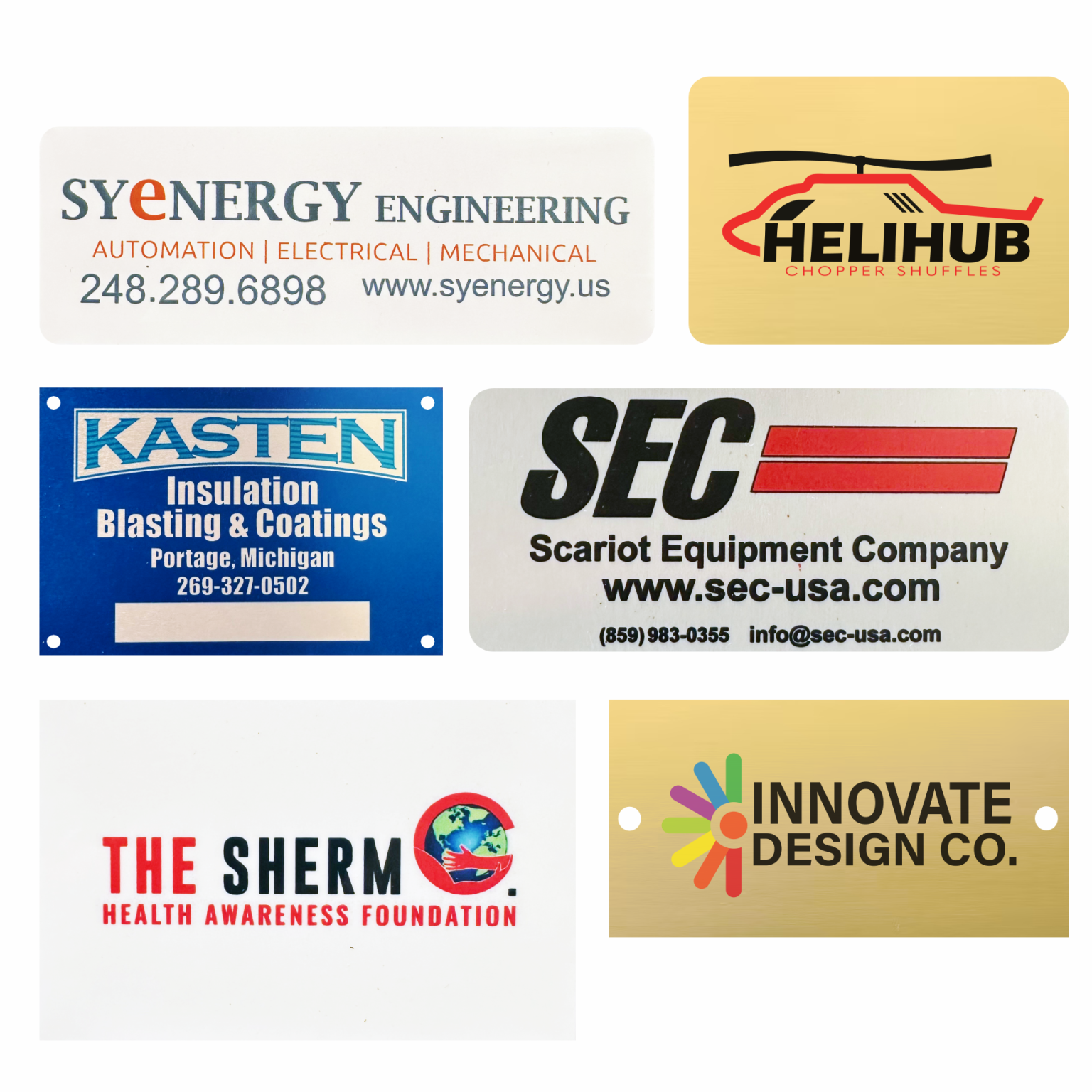 Full-Color Aluminum Tags - Fast production! Most ship with 48 hours!