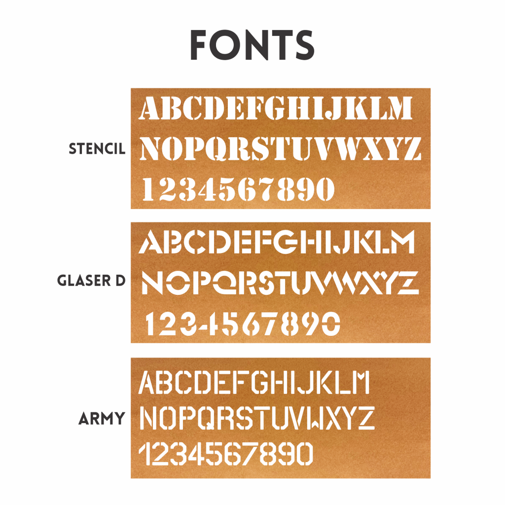 Oil Board Stencils - Fast Production! Ships with 48 hours!