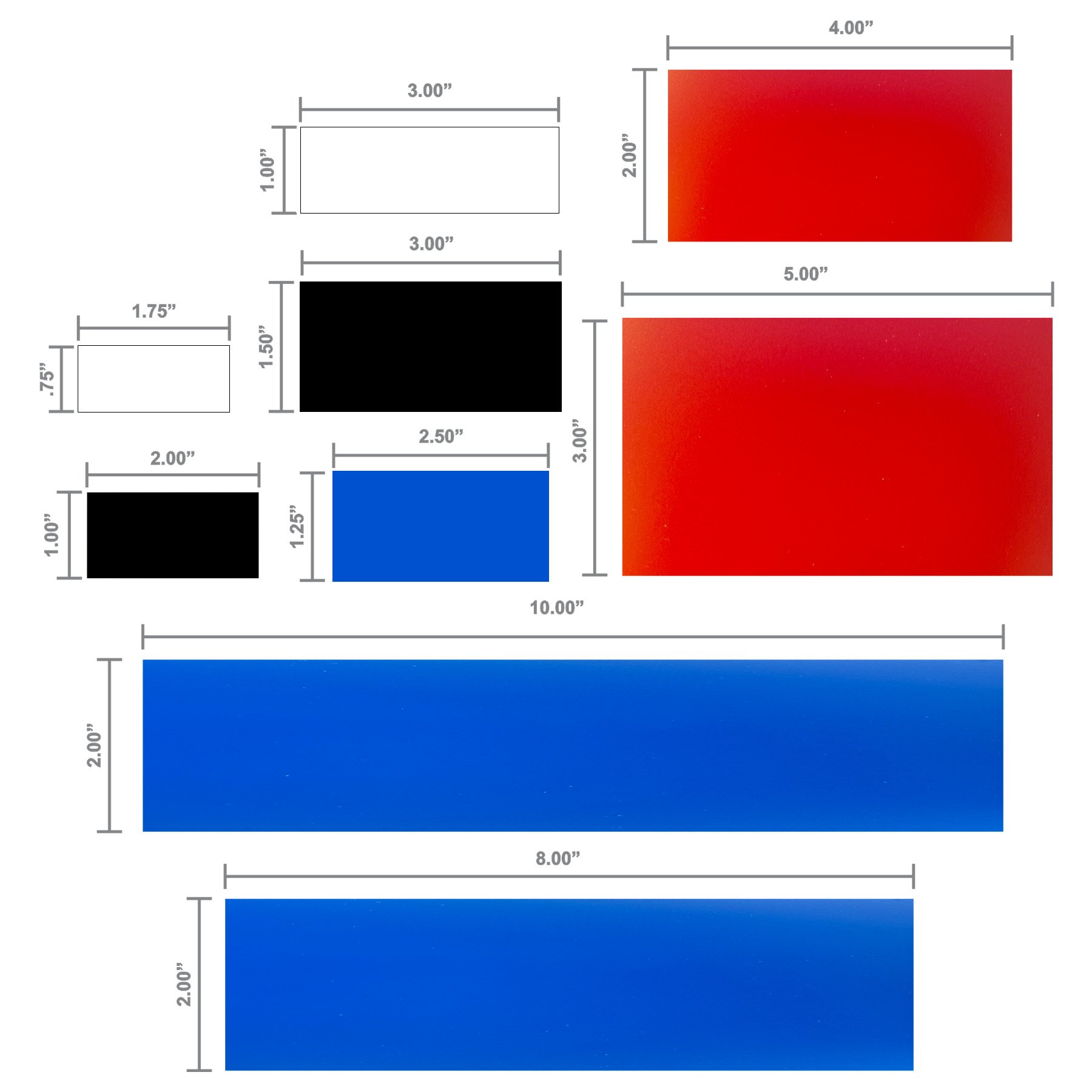 1/8" (3-Ply) Engraved Plastic Tags - SHIPS WITHIN 48 HOURS!