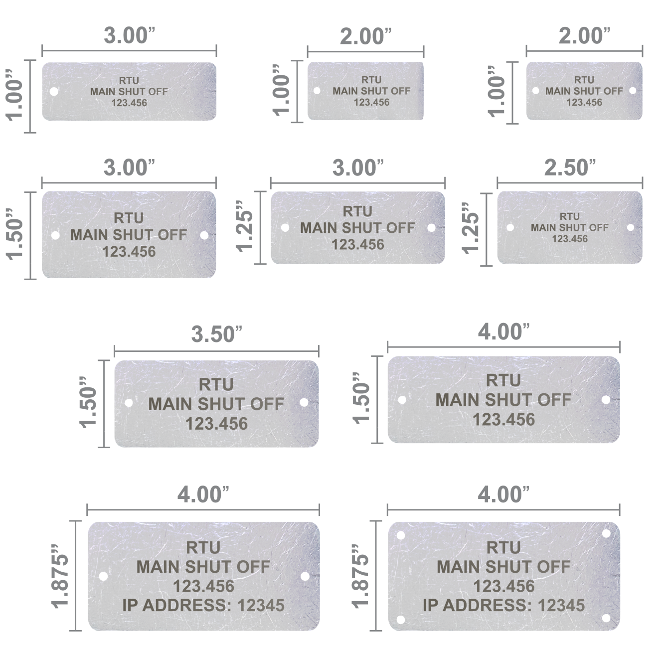Industrial Metal Tags - qbetags.com