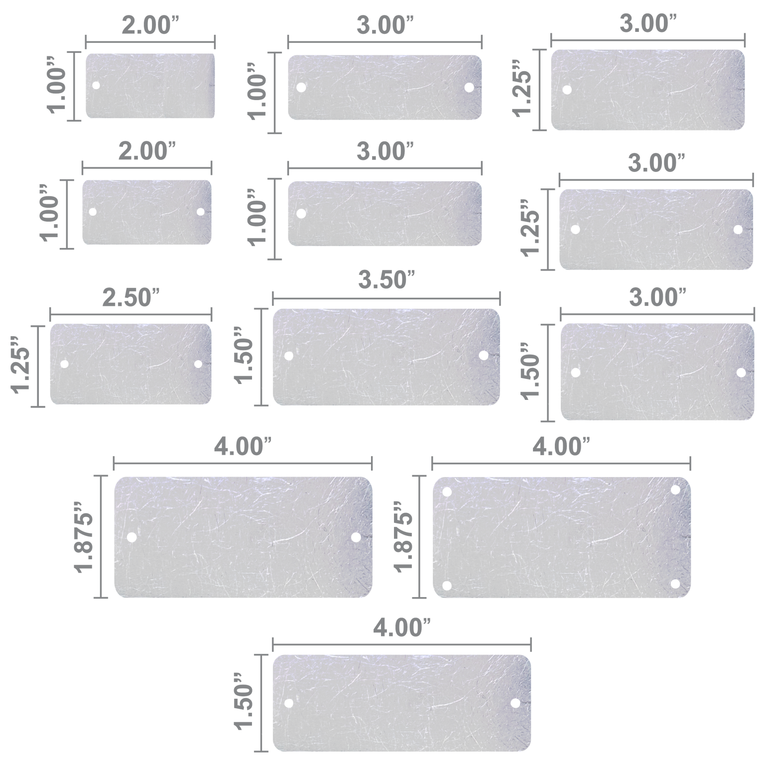 Industrial Metal Tags (Engraved & Blank) - qbetags.com
