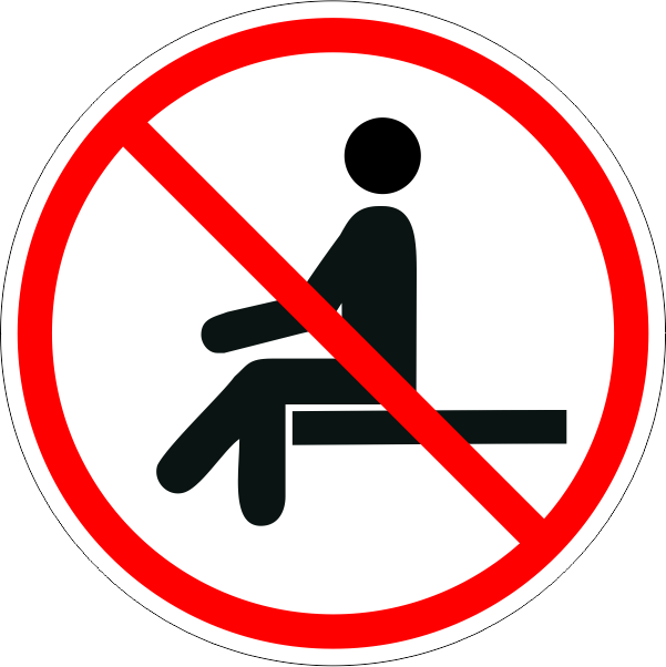 ISO Prohibited - P018 Do Not Sit - FAST PRODUCTION