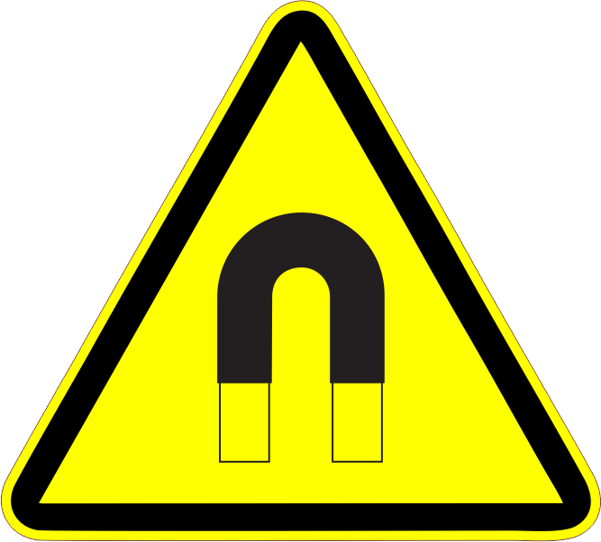 ISO Warning - W006 Magnetic Field - FAST PRODUCTION