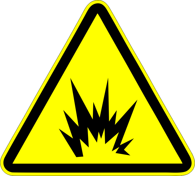 ISO Warning - Explosion Hazard - FAST PRODUCTION