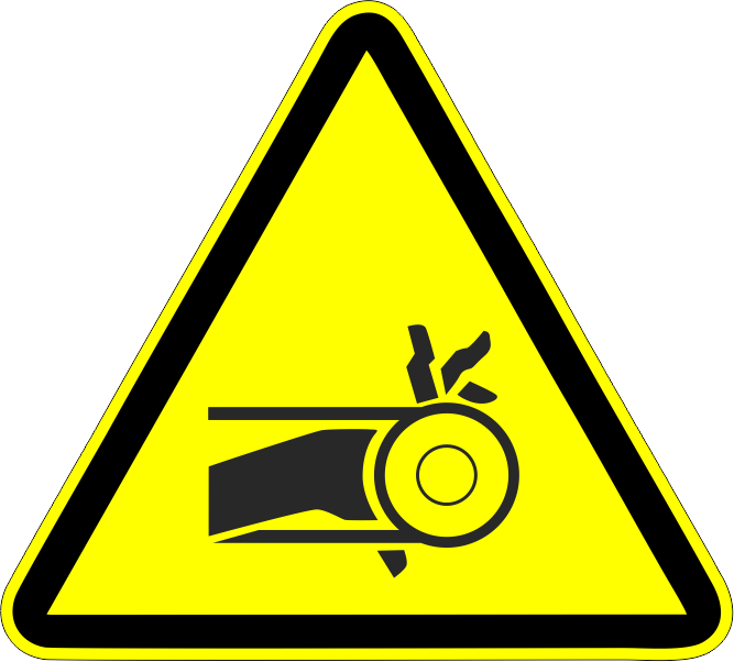 ISO Warning - Hand Crush - Moving Belts - FAST PRODUCTION